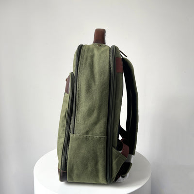 Maxwell Waxed Canvas with Leather Backpack, mens backpack